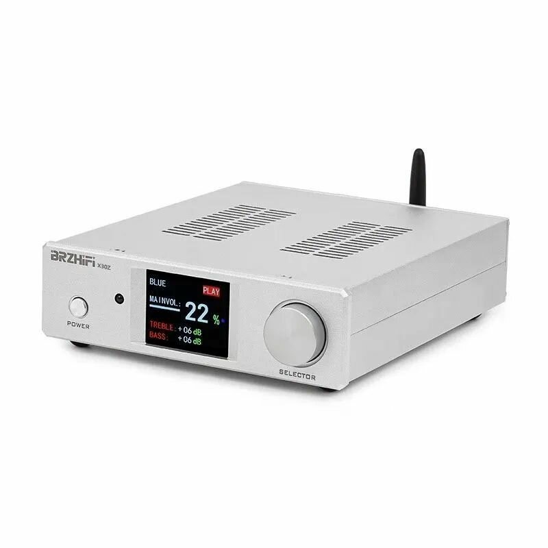 X30Z Аудиофильский Hi-Fi усилитель TPA3255 Home Bluetooth 5.4 300 Вт+300 Вт, белый