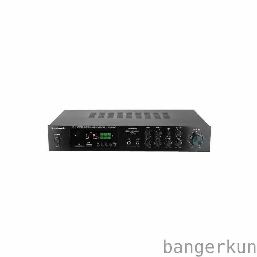 Пятиканальный усилитель звука Sunbuck AV-628BT / Усилитель мощности для колонок Bluetooth 5.0