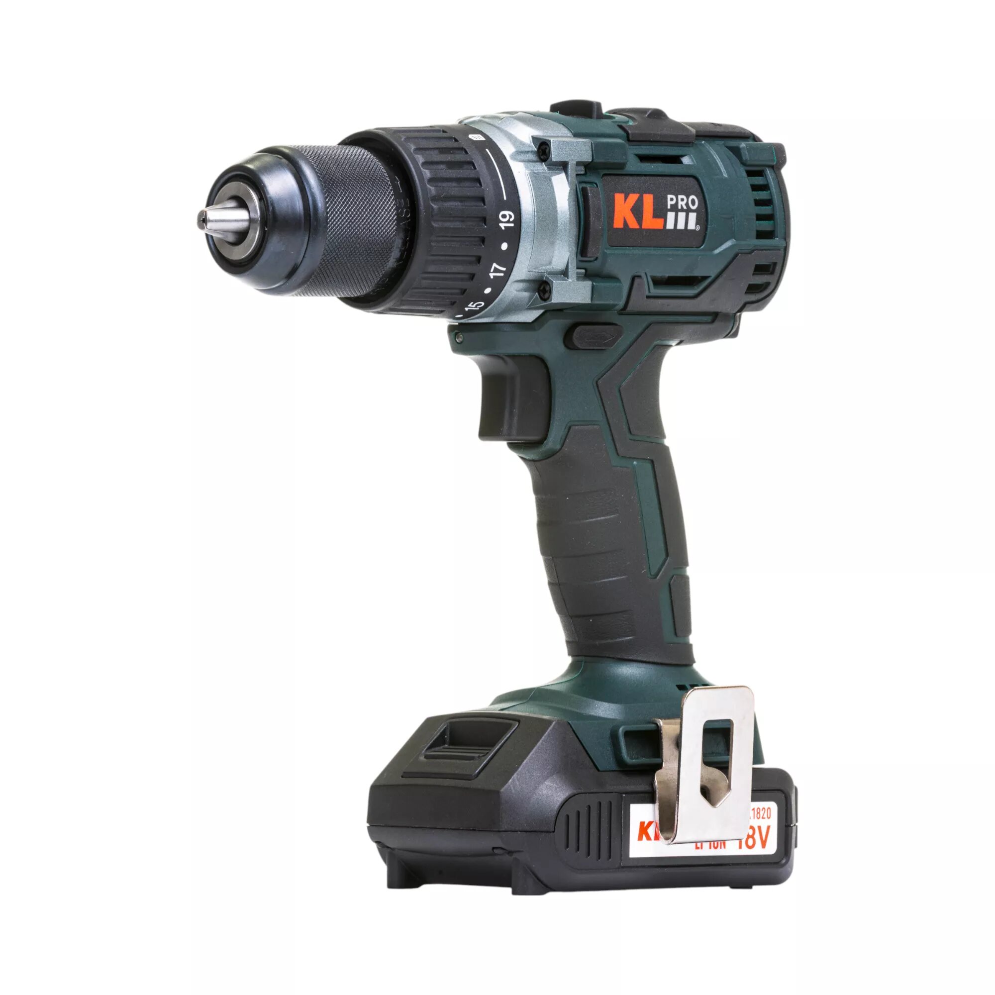 Профессиональный бесщеточный шуруповерт аккумуляторный KLPRO KLNM18B-20 (18В, Li-ion-2шт, 2.0Ач, 60Нм, З/У, в кейсе)