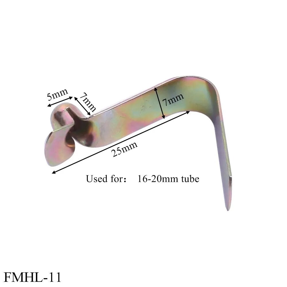 Пружинный зажим для опалубки из пружинной стали для трубок 16-20мм, 20 шт.