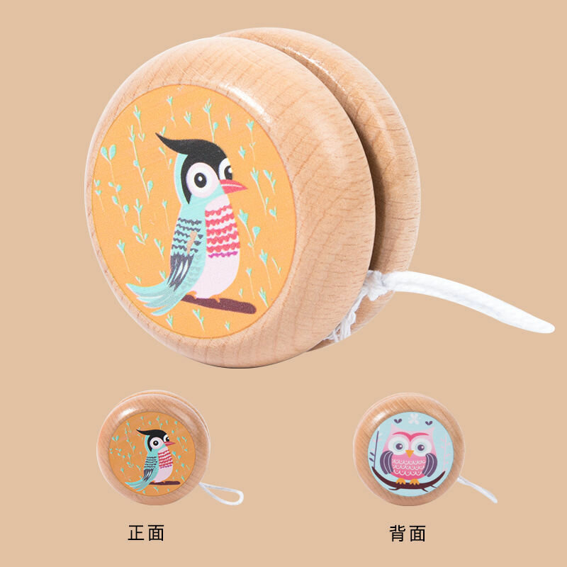 Традиционный деревянный йо-йо для детей, вращающаяся игрушка для мальчиков и девочек, деревянный йо-йо, подарок для школьников