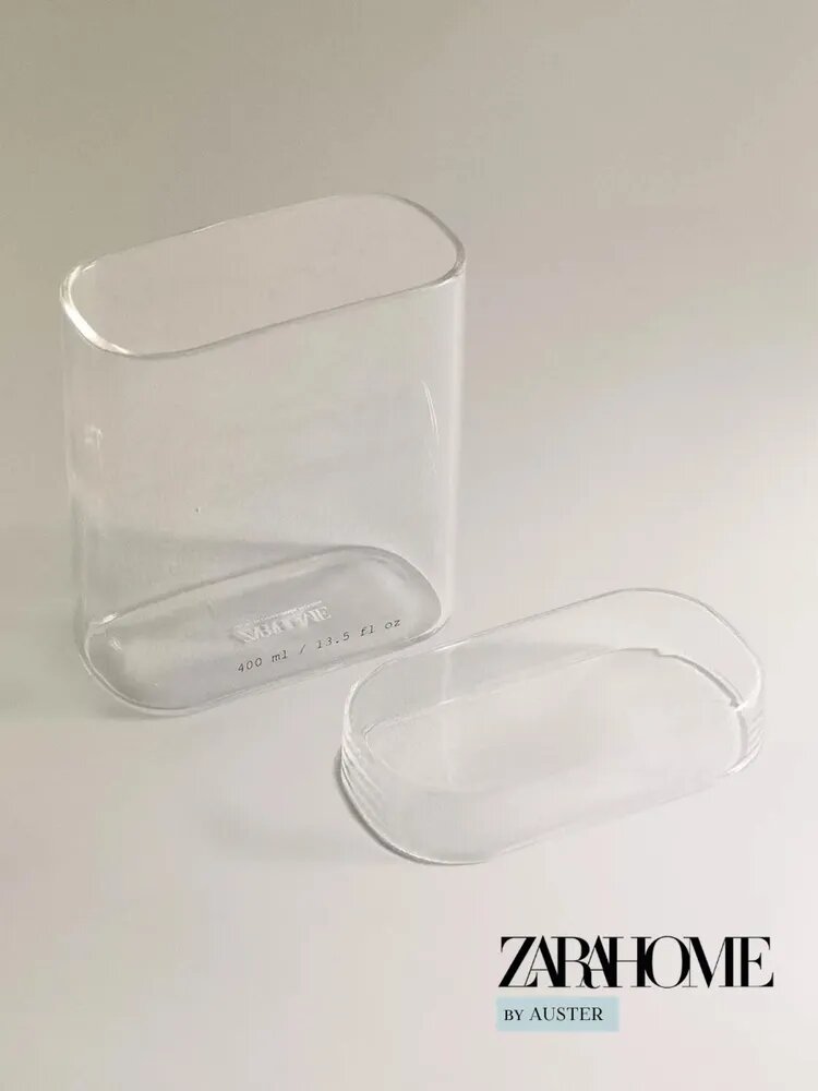 ZARA HOME Держатель для ванной комнаты "коллекция: BOROSILICATE BATHROOM SET WITH LETTERS", 1 шт