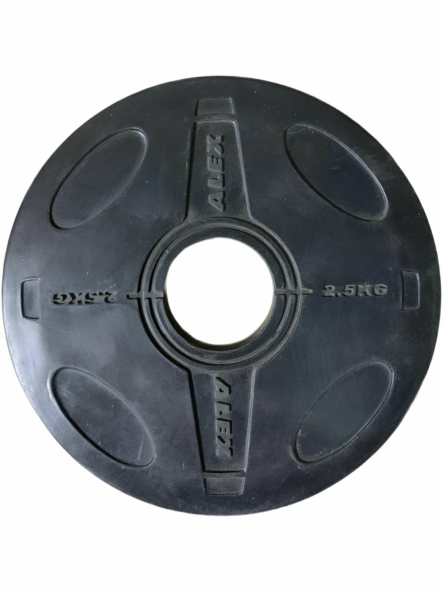 Диск для штанги обрезиненный черный Alex d-51 2.5 кг