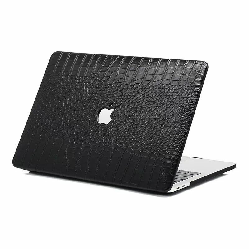 Жесткий кейс MacBook Чехол-накладка для нового Pro 14,2 M1 M2 M3 M4 M5 A2442 /A2779/A2918/A3112/A3185 /A3401/A3434) Крокодил черный