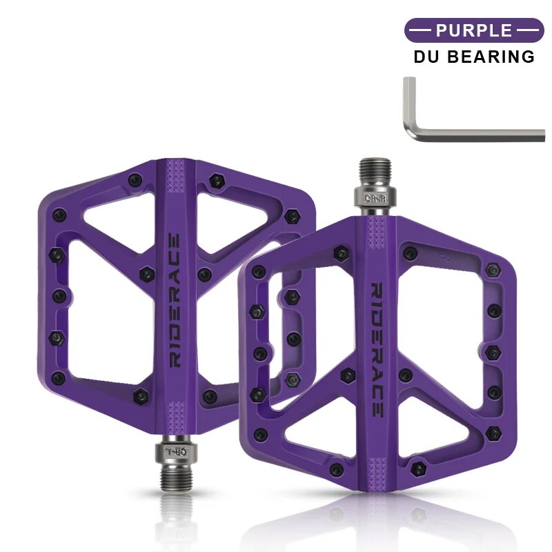Riderace фиолетовые велосипедные педали DU Bearing