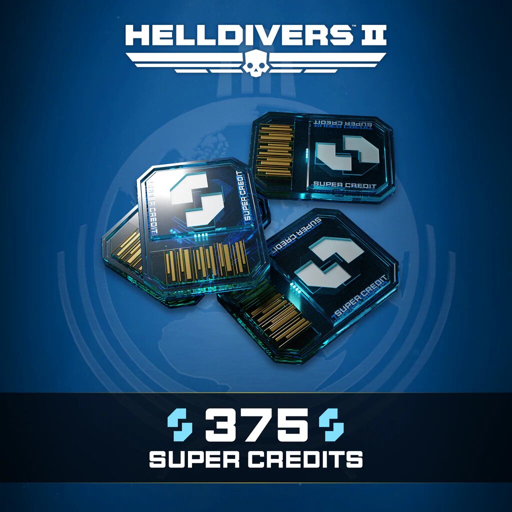 Дополнение HELLDIVERS 2: 375 Super Credits, цифровое издание PlayStation 5, регион Турция / код пополнения баланса