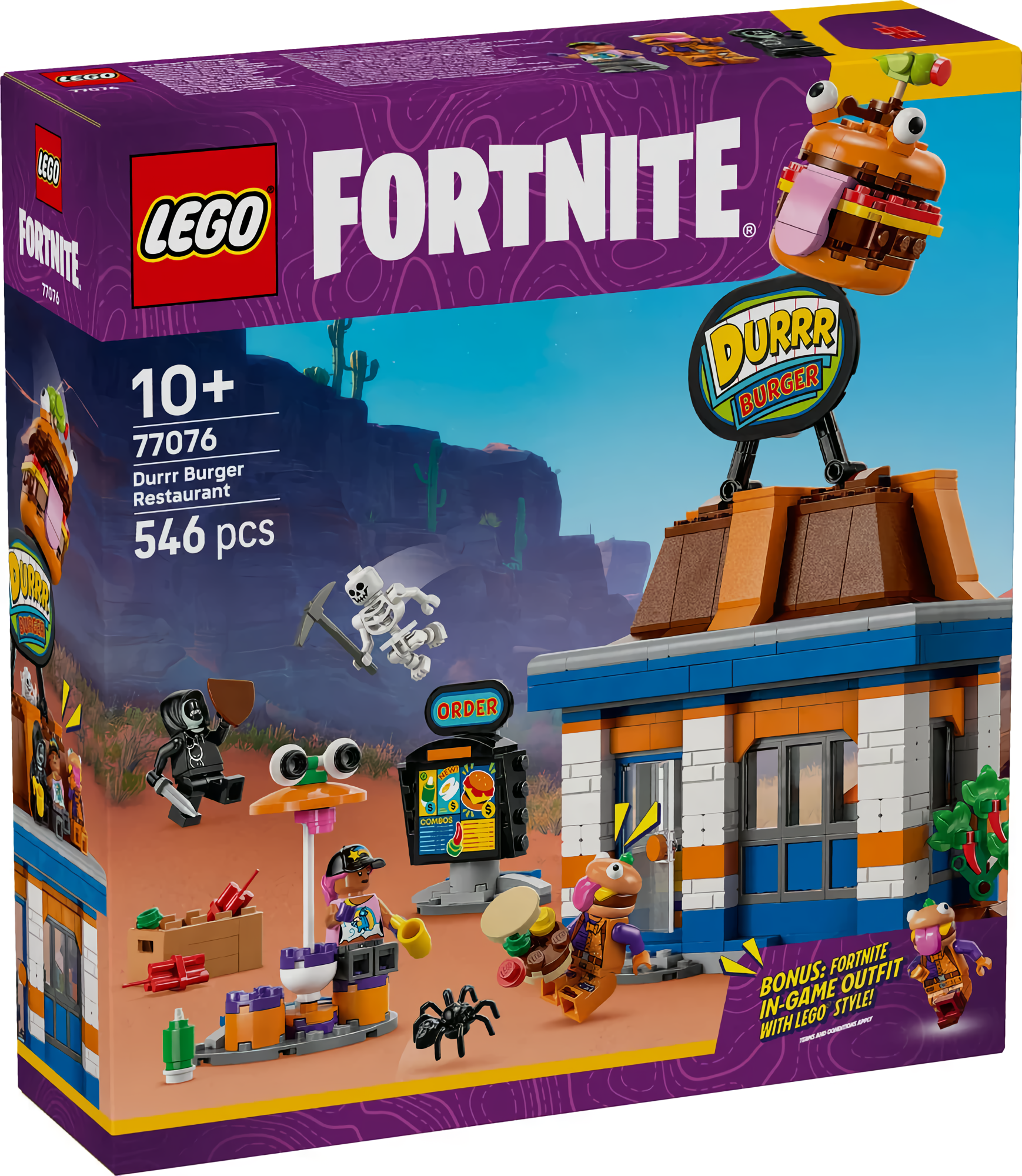Конструктор LEGO Ресторан Даррр Бургер Durrr Burger Restaurant 77076, 546 дет.