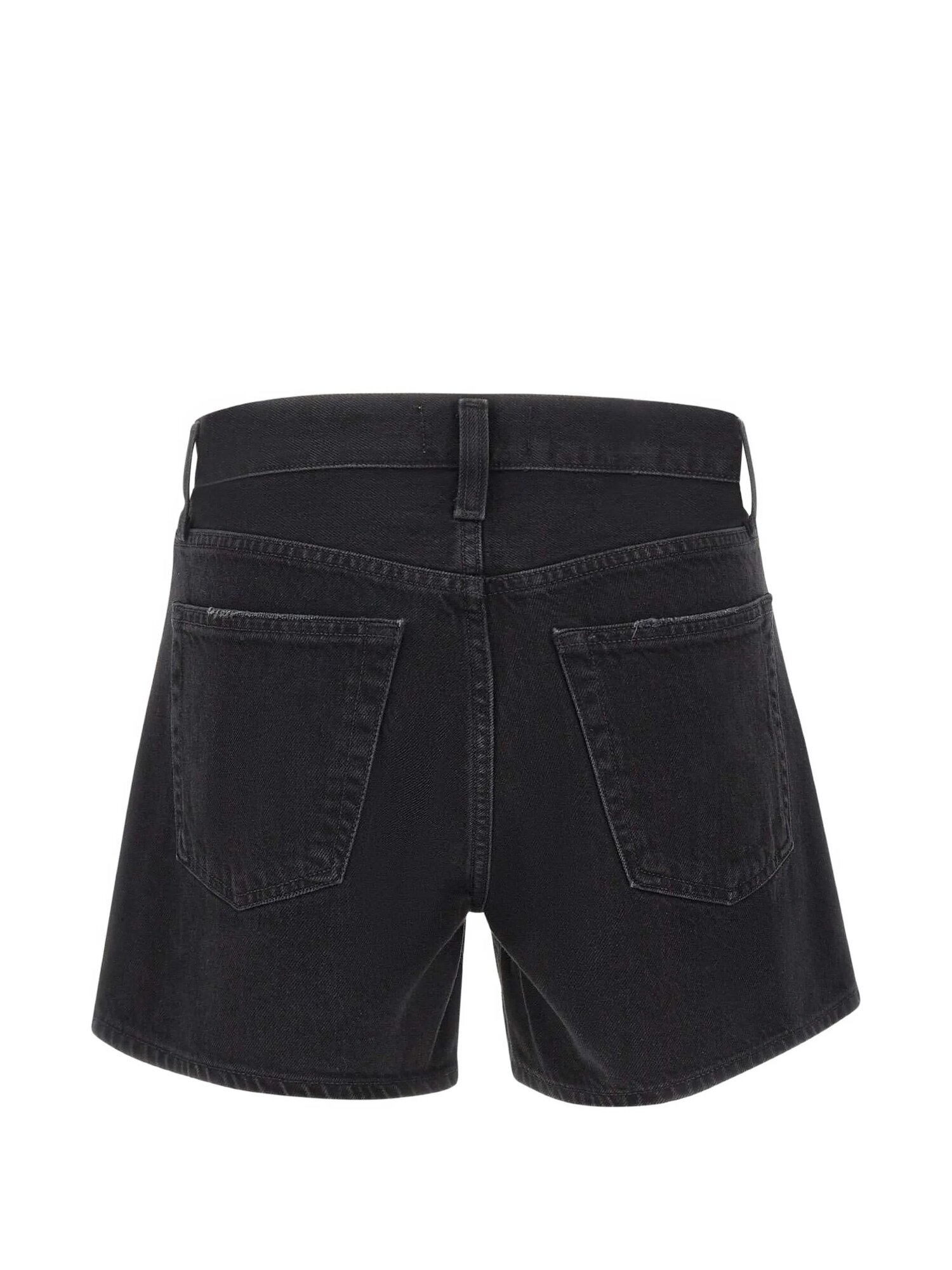 Шорты AGOLDE Five-pocket denim shorts, размер 8, черный — фото 1