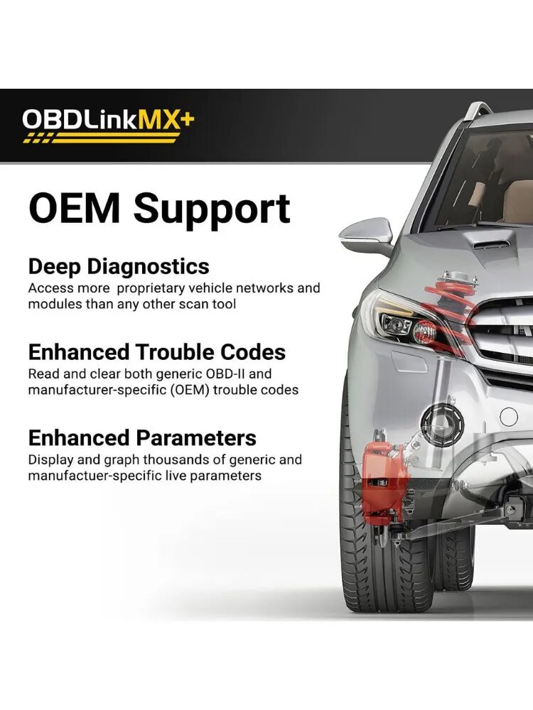 OBDLink MX+ OBD2 Bluetooth-сканер для iPhone, Android и Windows — фото 1