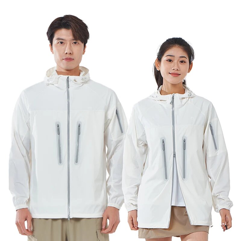 JNLN Водонепроницаемая курточка из нейлона для кемпинга М, Unisex White