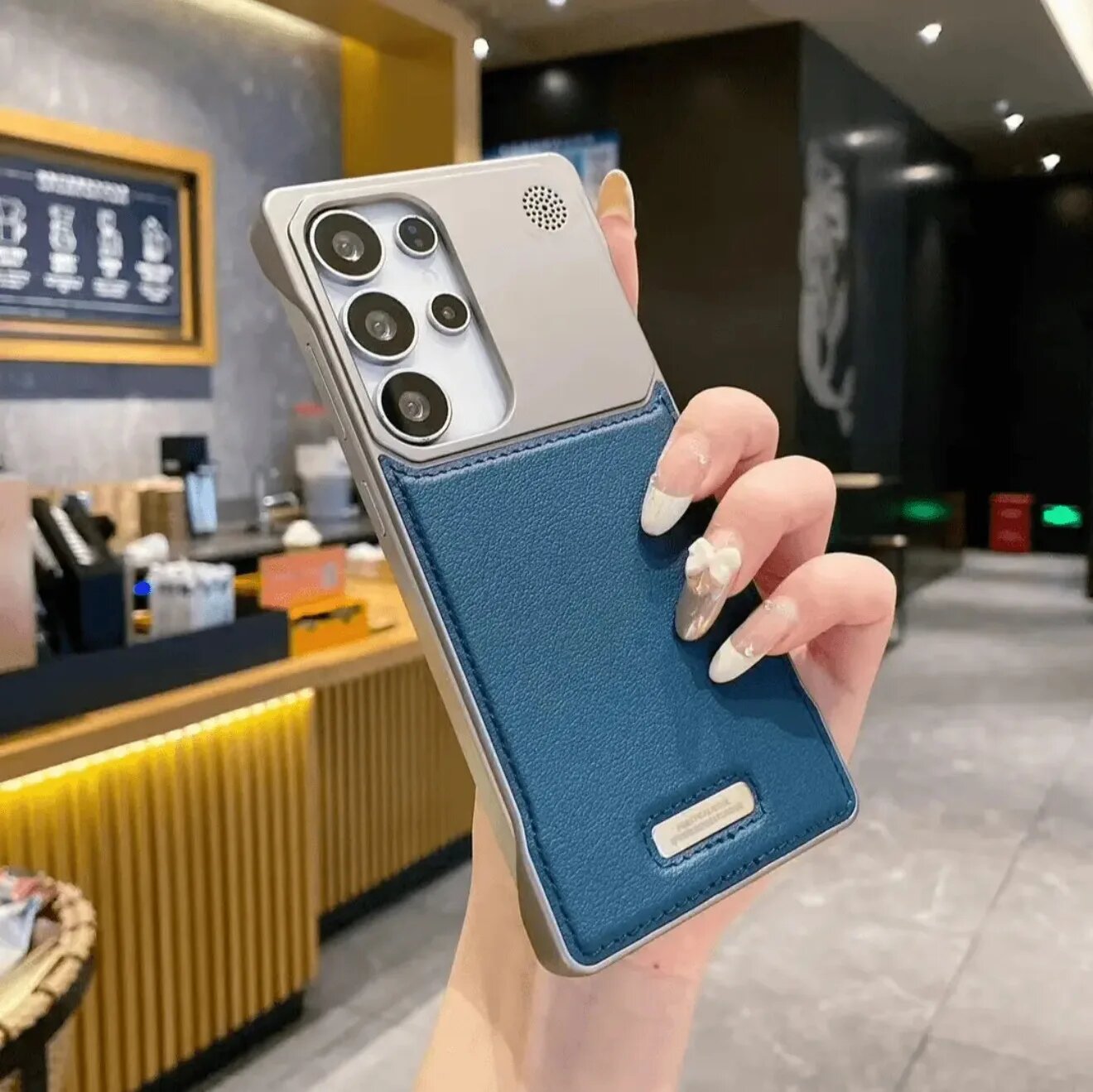 Чехол Mag-safe для Samsung Galaxy S25 S24 S23 S22 Ultra Plus с магнитной крышкой, металлическая краска, кожаный чехол для ароматерапии без рамки