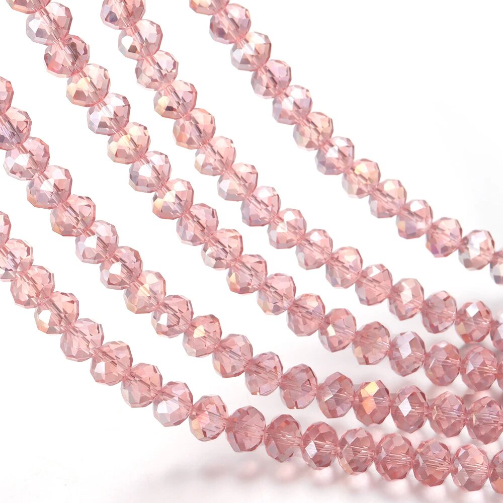 Хрустальные бусины Linsoir Beads 3 4 6 8 мм Розовый, 8mm approx 70pcs, Water Pink