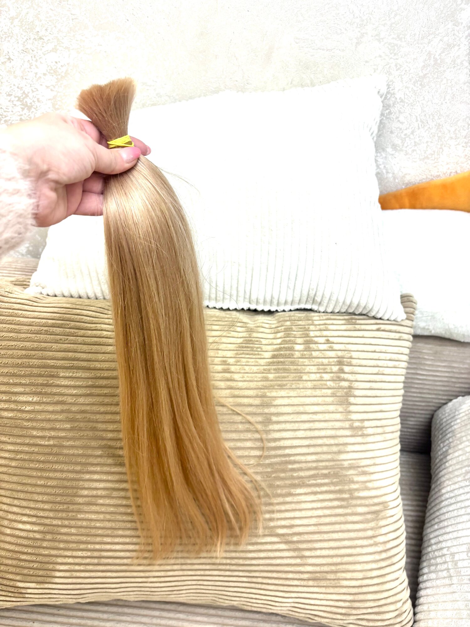 Волосы премиум для наращивания, натуральные, прямые, длина 60см, 100 грамм