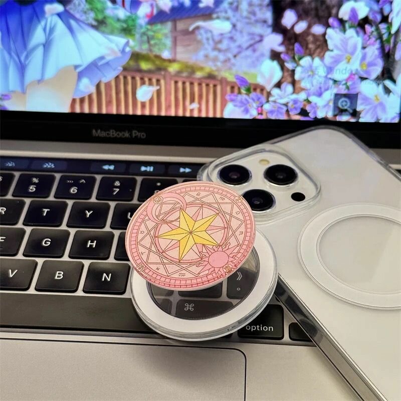 Держатель для телефона Cardcaptor Sakura Magic Circle MagSafe магнитный прозрачный попсокет