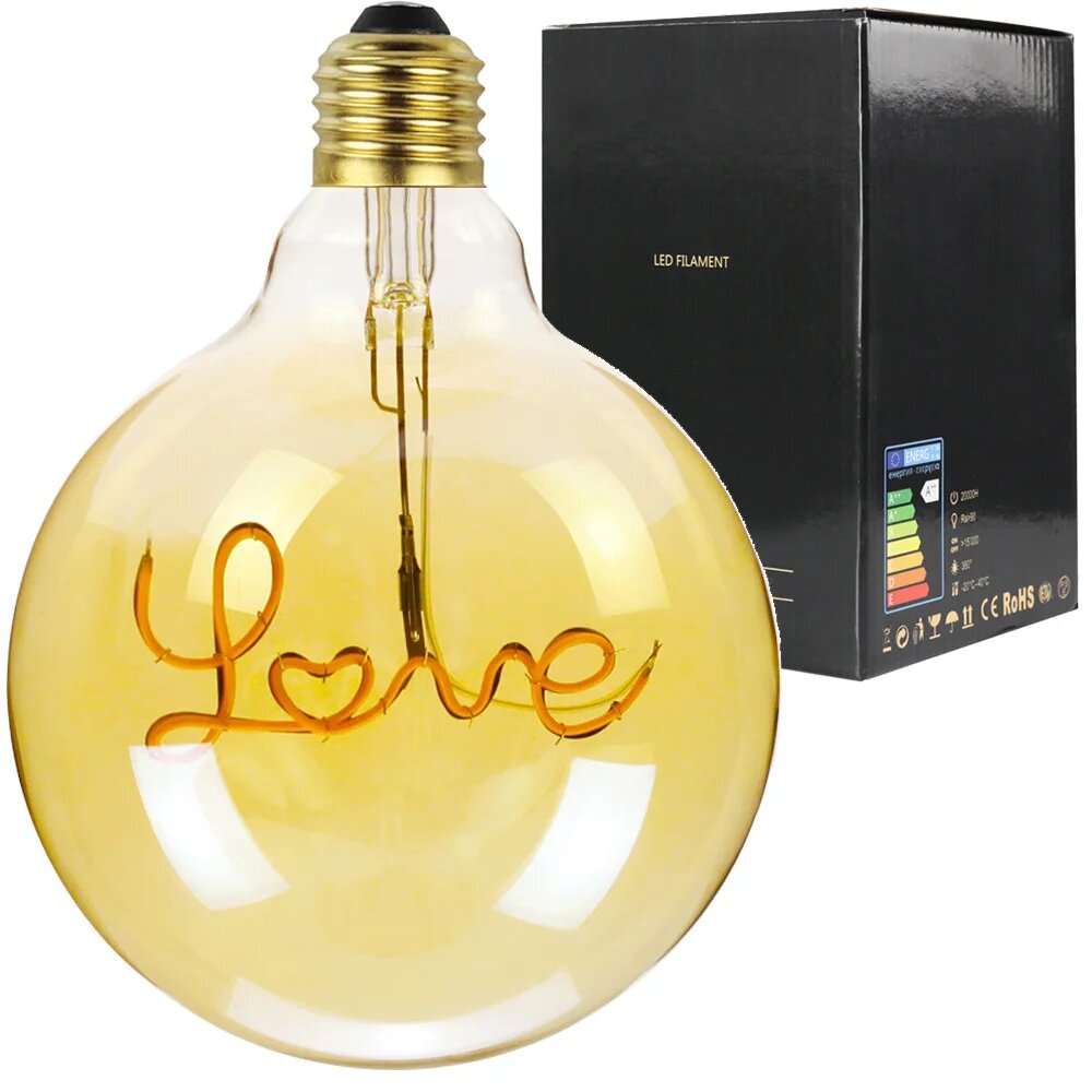 Лампа Эдисона Love Pendant, 220-240V