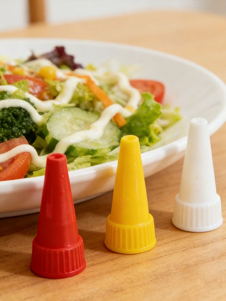 Кулинарные насадки для майонеза кетчупа сгущенки джема карамели / Дозатор для соуса / Набор кондитерских насадок 3+1 адаптера