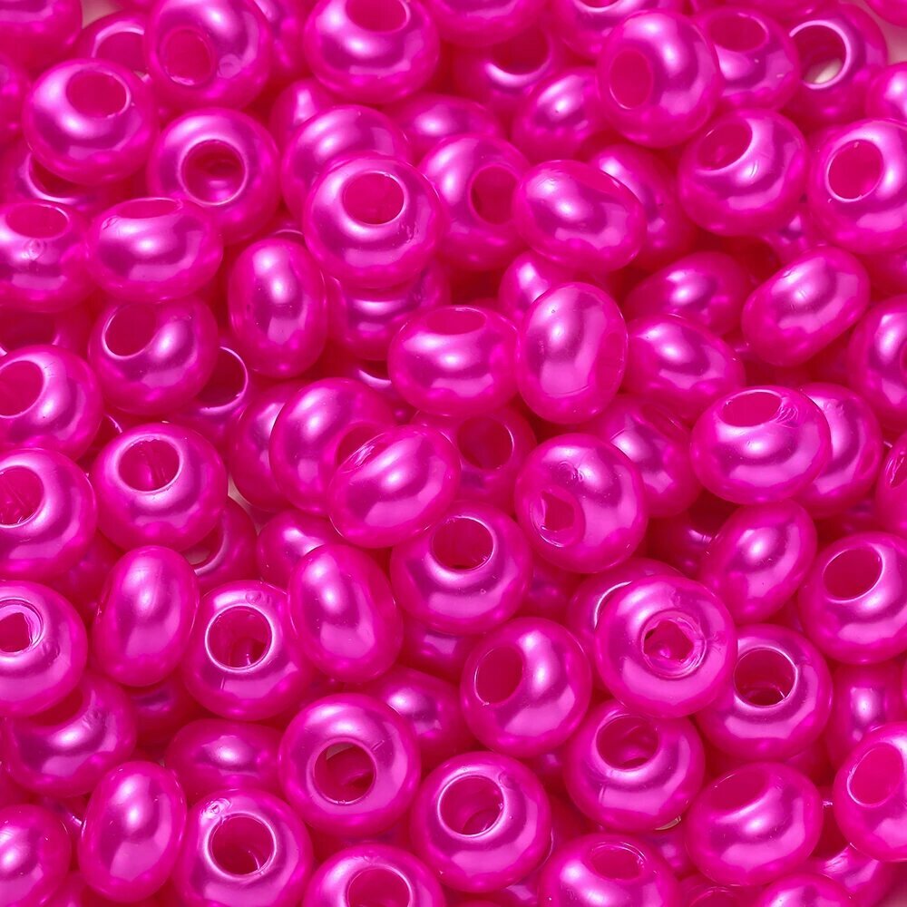 Акриловые бусины AGCFABS для рукоделия 30 шт. Rose Red
