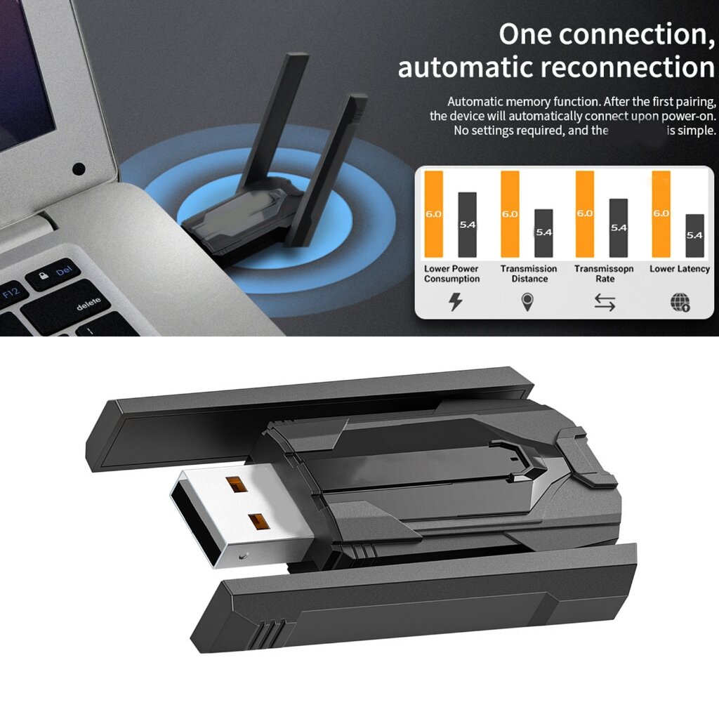 USB-адаптер Bluetooth 6.0 для ПК — фото 1