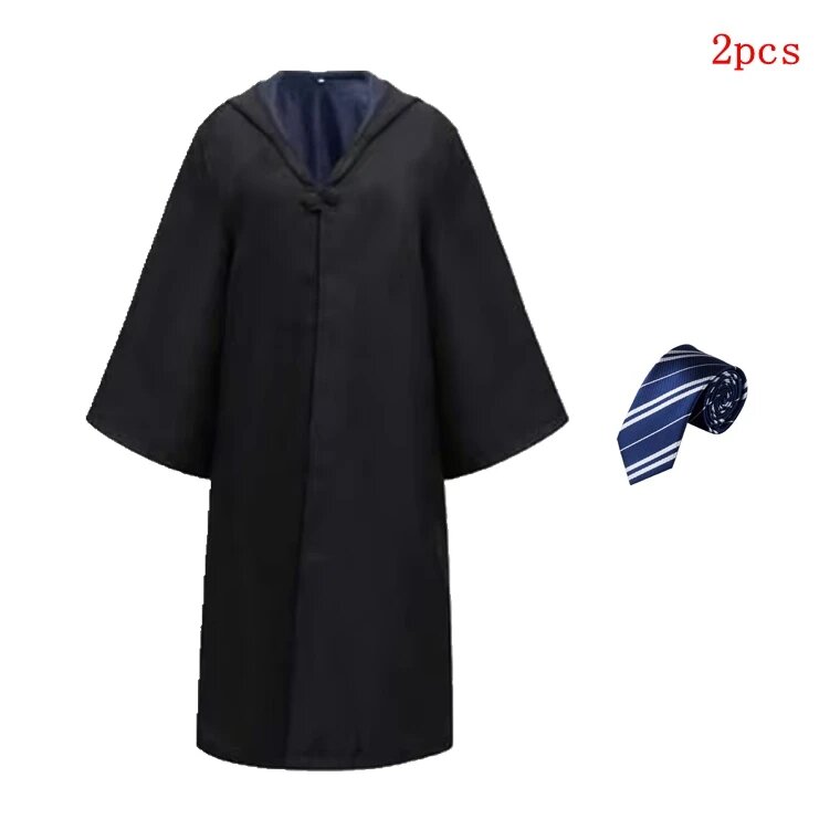 Костюм Гермионы Грейнджер Слизерин Темно-синий, M, Package 6-blue