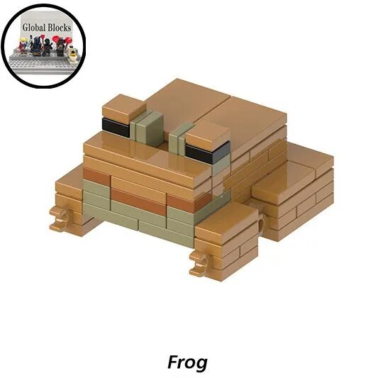 Аниме фигурок Конструктор (совместим с лего), Майнкрафт/Minecraft (4.5см, пакет) Frog-R163