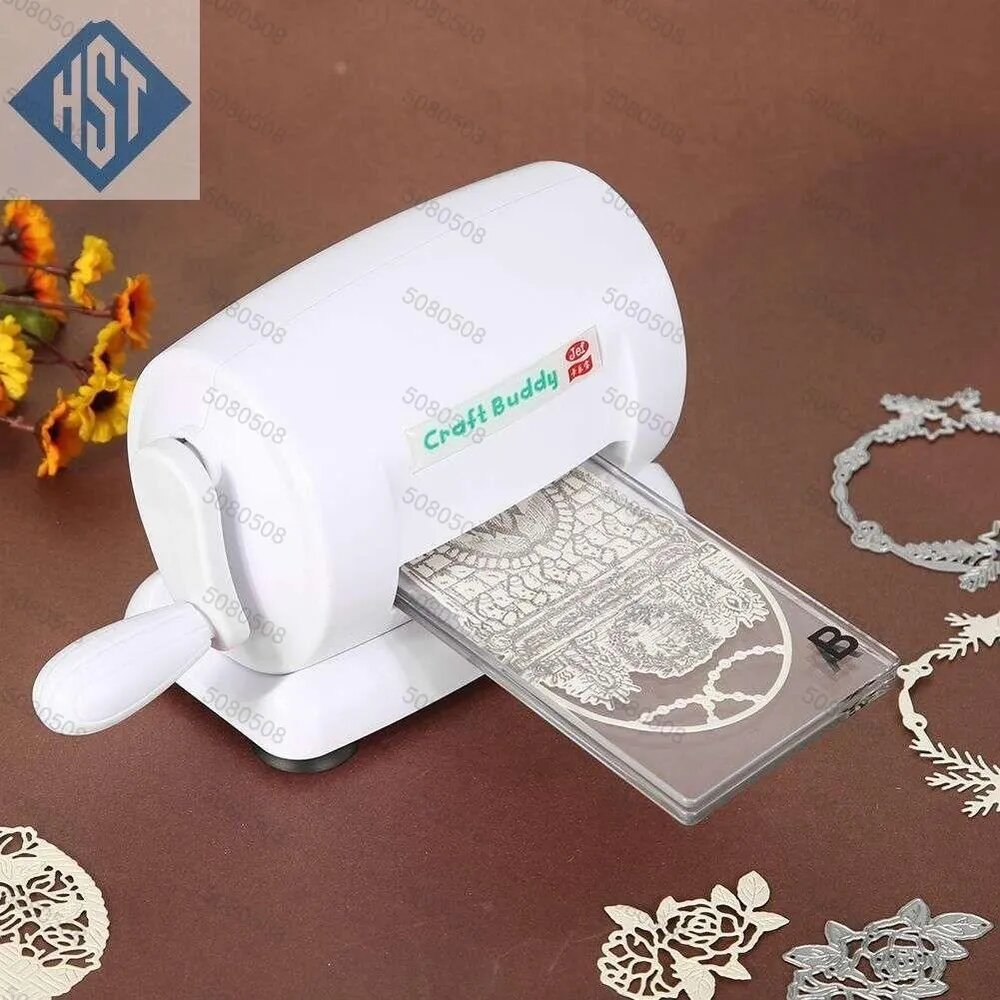 Craft Buddy Машинка для вырубки и тиснения для скрапбукинга розовая — фото 1