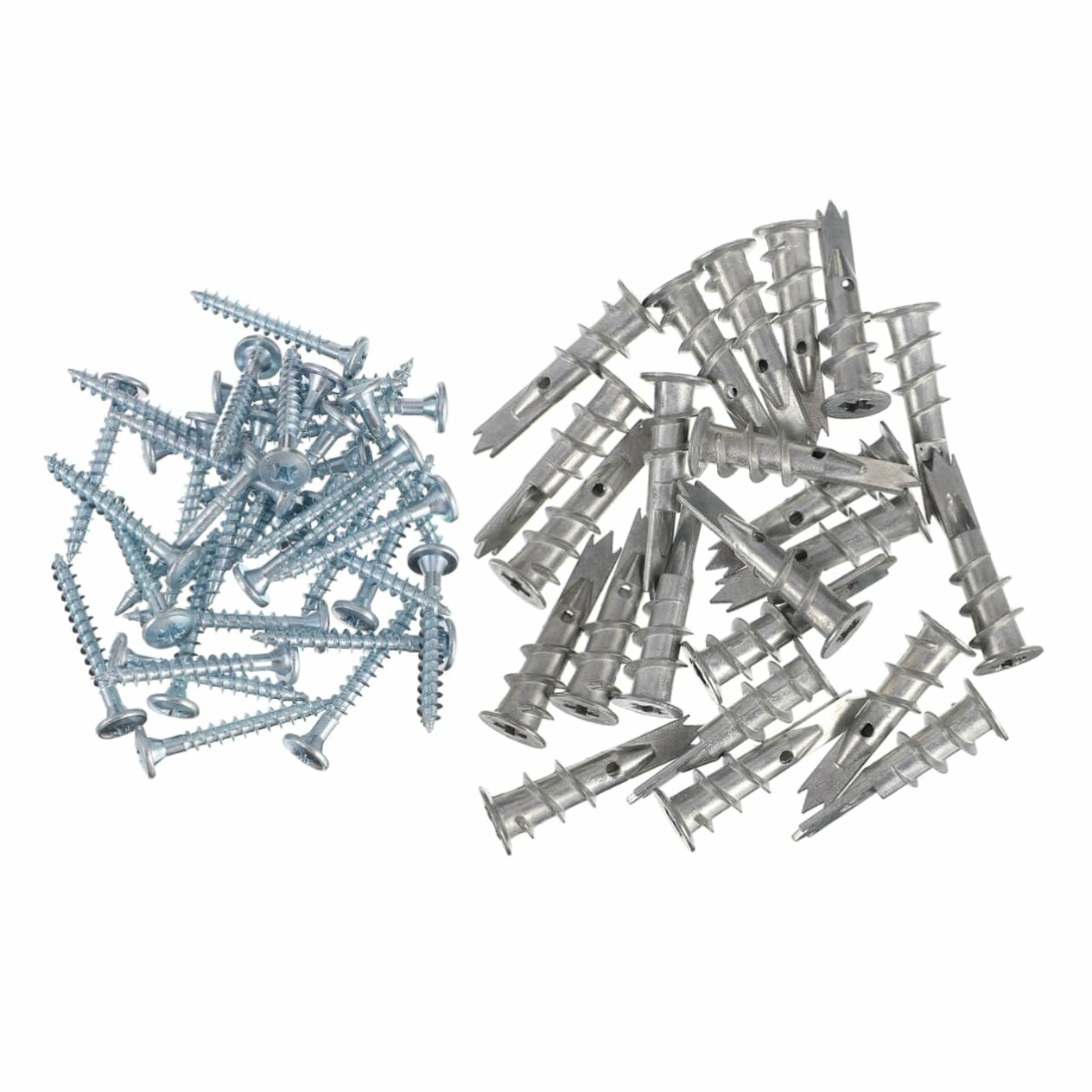 200 шт. Металлические самосверлящие анкеры для гипсокартона с винтами Прочные крепления для гипсокартона для установки с