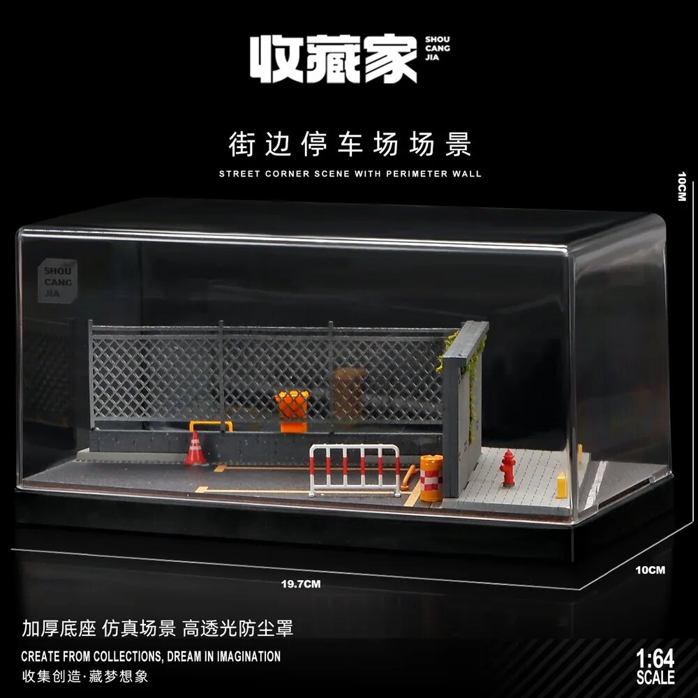Автостоянка в масштабе 1:64, витрина для моделей автомобилей гараж, миниатюрные сцены