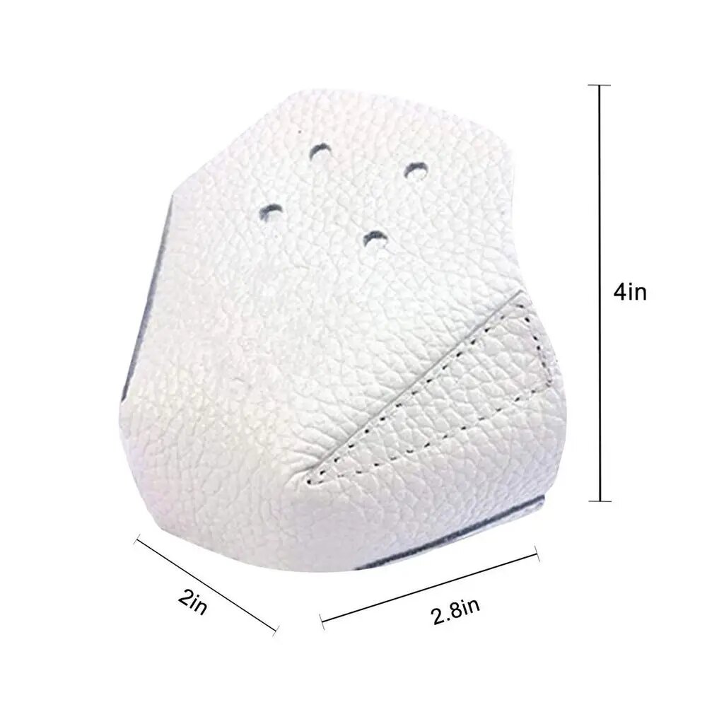 Роликовые коньки, защита носков, кожа, 4 колеса Белый, White