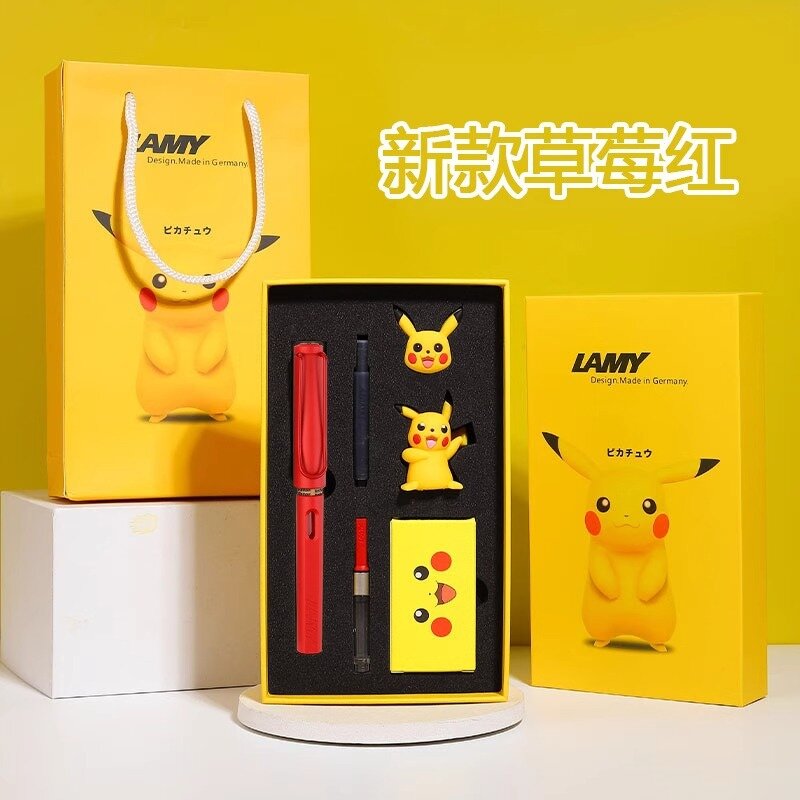 Немецкая перьевая ручка LAMY Hunter Pikachu в подарочной коробке, подарок для мужчин, женщин и студентов для практики письма, подарок на день рождения.