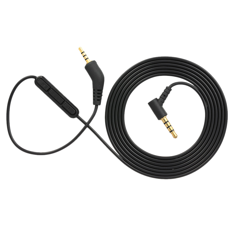 3,5 мм на 2,5 мм аудиокабель для BOSE QC3 с микрофоном, регулятором громкости, шнуром для наушников с управлением на проводе