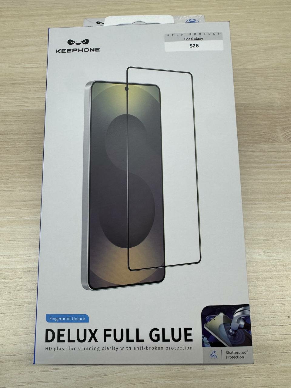 Стекло для Samsung Galaxy S26 Keephone Deluxe Full Glue