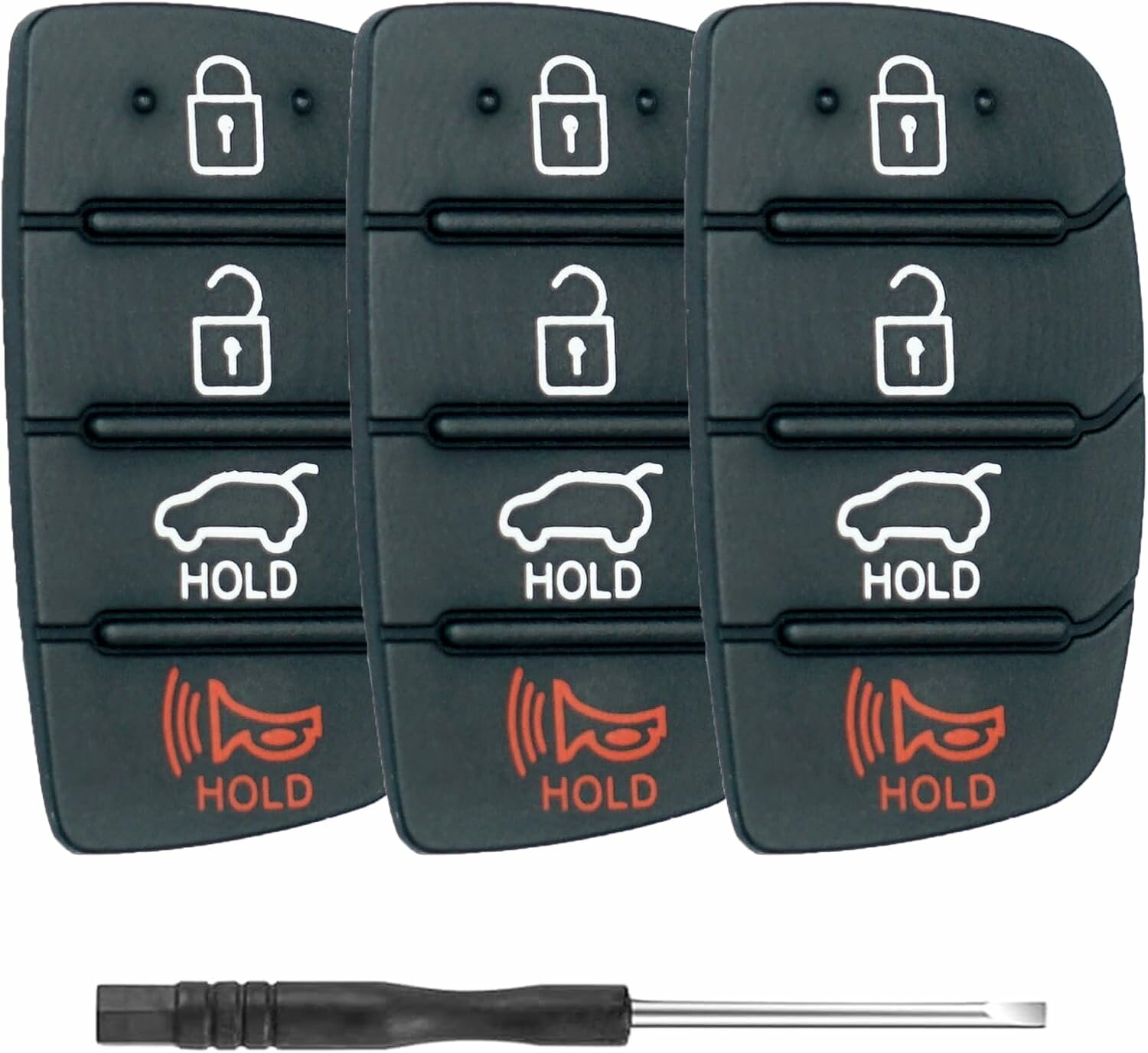 Замена резиновой кнопки брелока подходит для Hyundai Santa Fe Hyundai Sonata 2013-2019 Бесключевой доступ с пульта диста