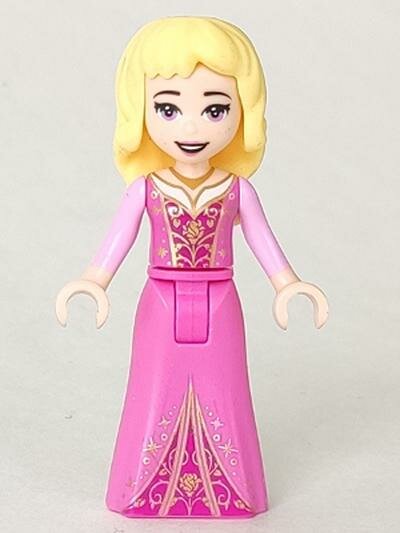 Минифигурка Lego dp064 Aurora - Open Mouth with Roses on Dress