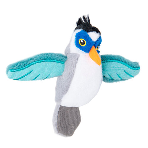 Игрушка Мистер Кранч для кошек плюшевая с кошачьей мятой Птичка серая 7,5 см