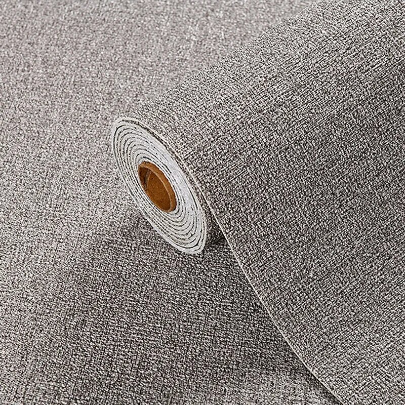 Обои виниловые звукоизоляционные, 50x5 м, Flax Beige gray