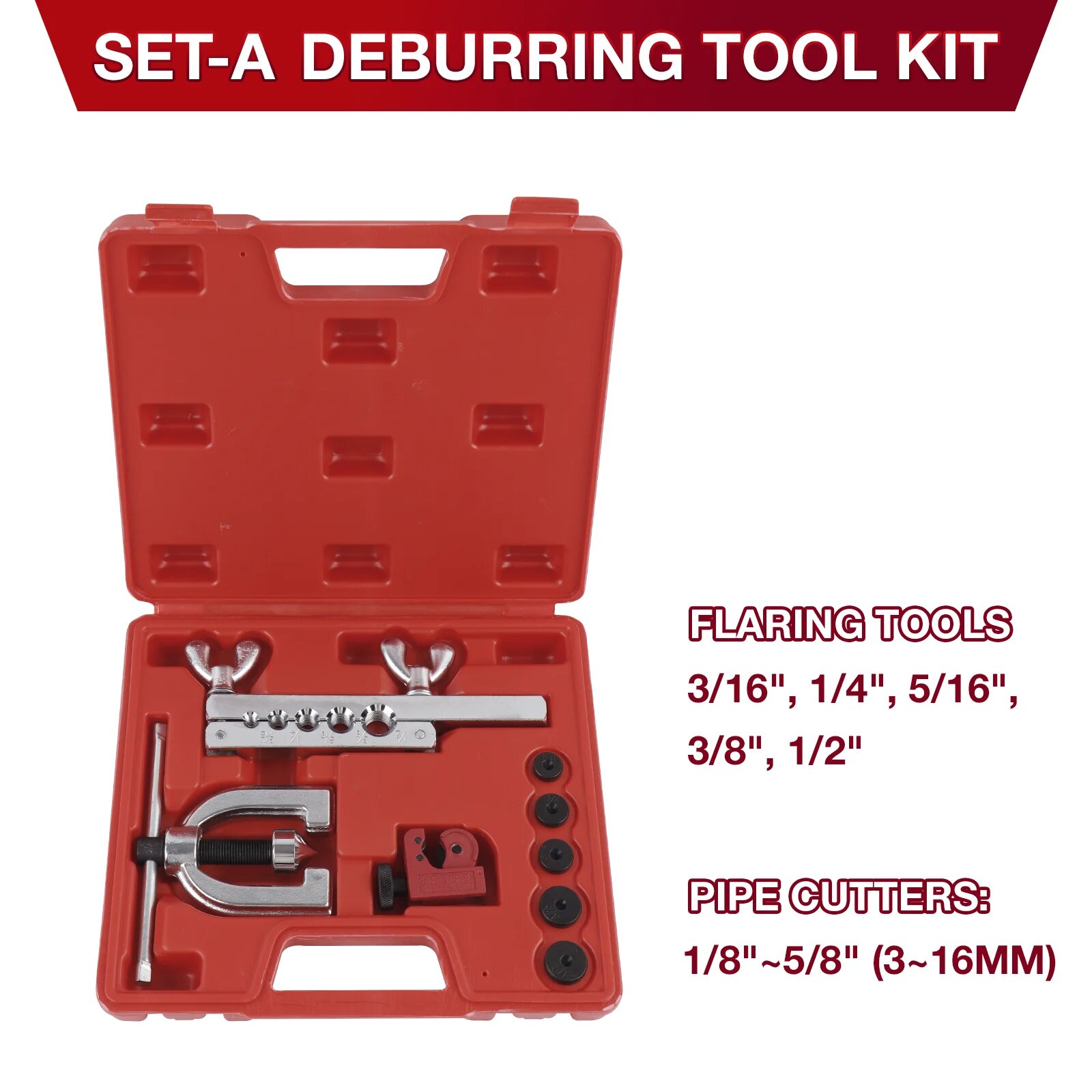 Набор для развальцовки тормозных трубок из легированной стали