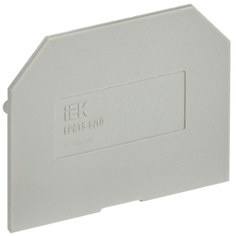 Заглушка для колодки клеммной CTS 6/10мм2 серая, IEK YCT10-00-K03-006-ZGL (50 шт.)