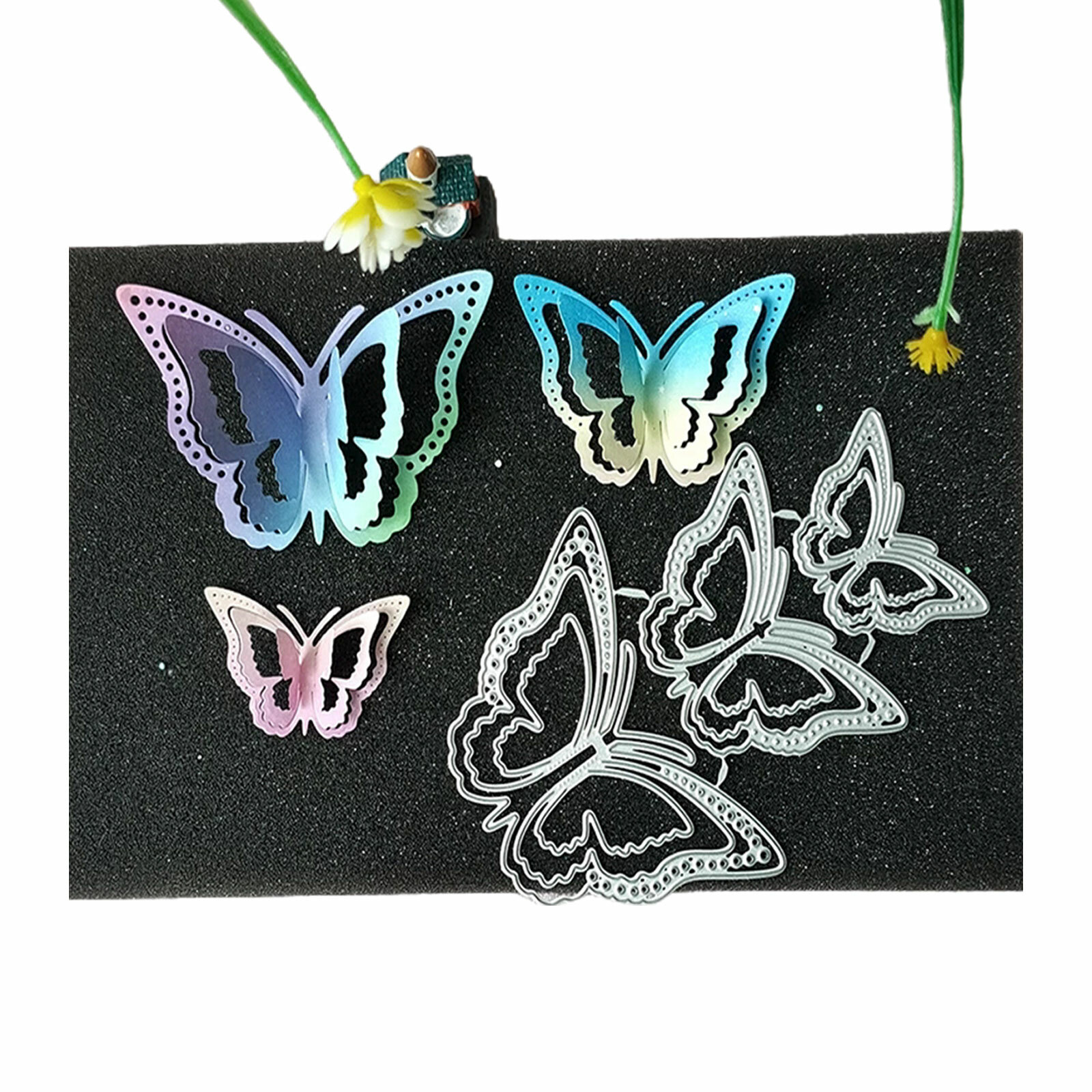 Шаблоны для вырубки бабочек создания открыток и скрапбукинга