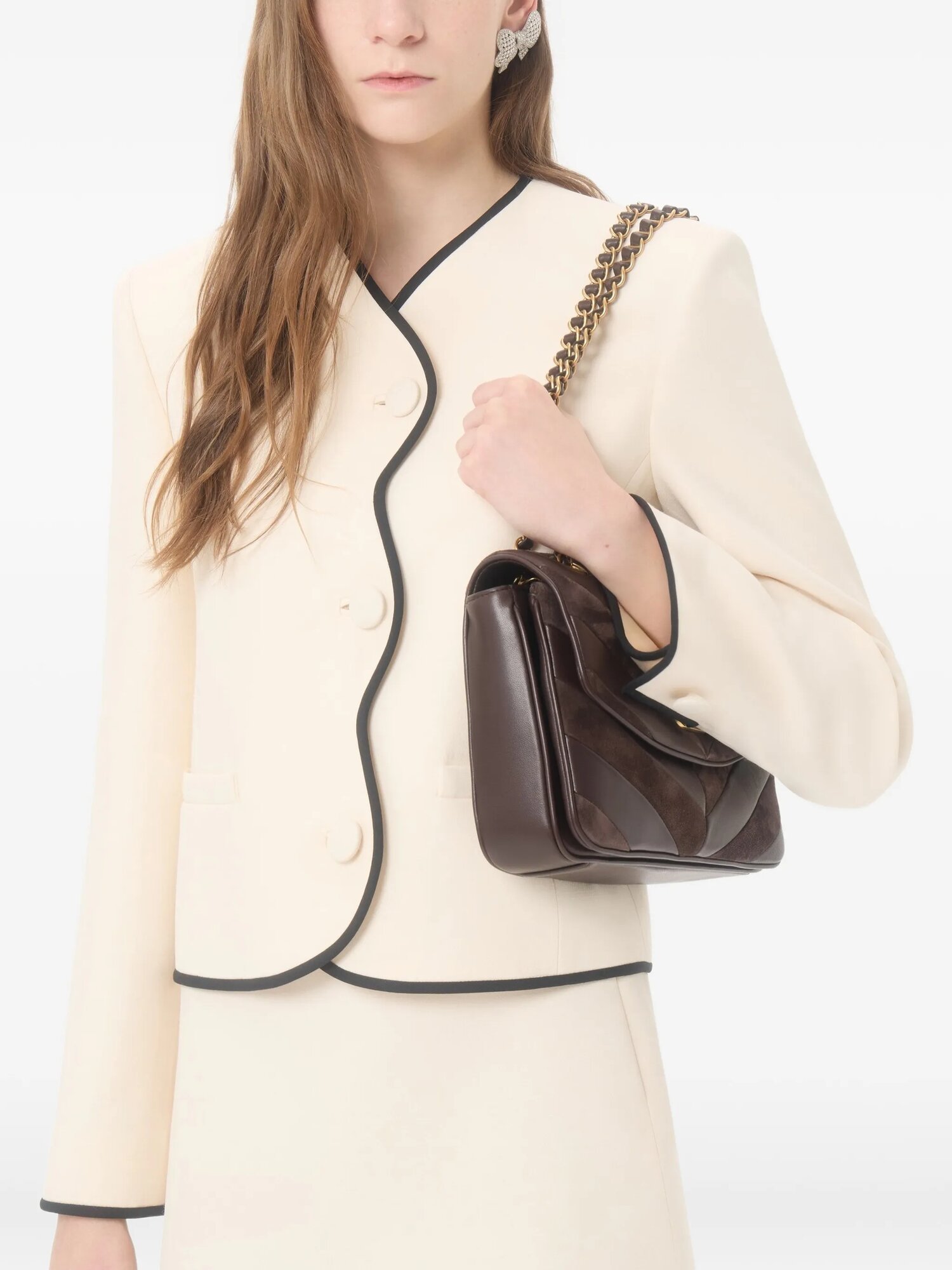 Куртка Valentino Crepe Couture jacket, размер 42, разноцветный — фото 1