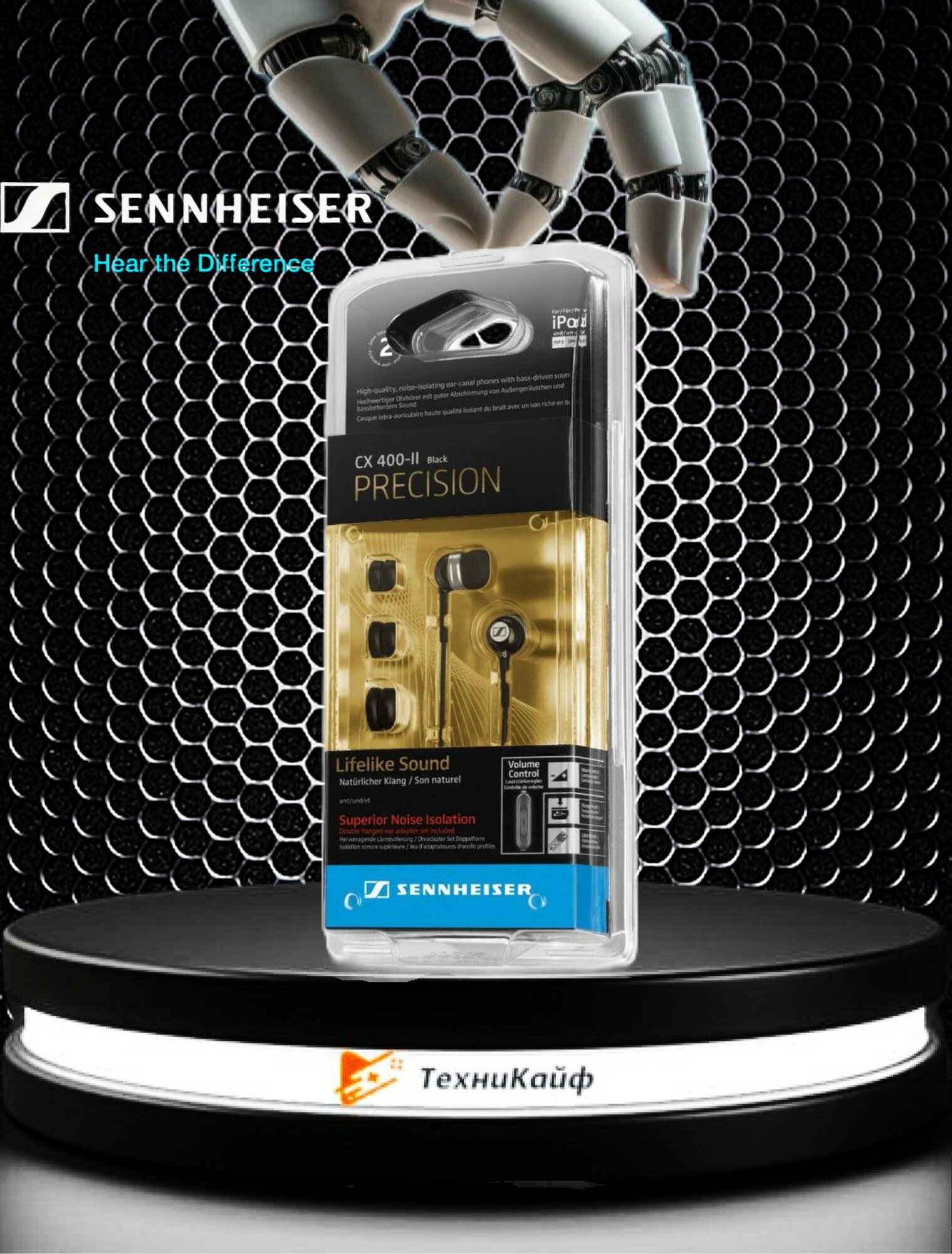 SENNHEISER Проводные наушники CX 400 - II Precision /mini jack 3.5 mm , чёрный/black