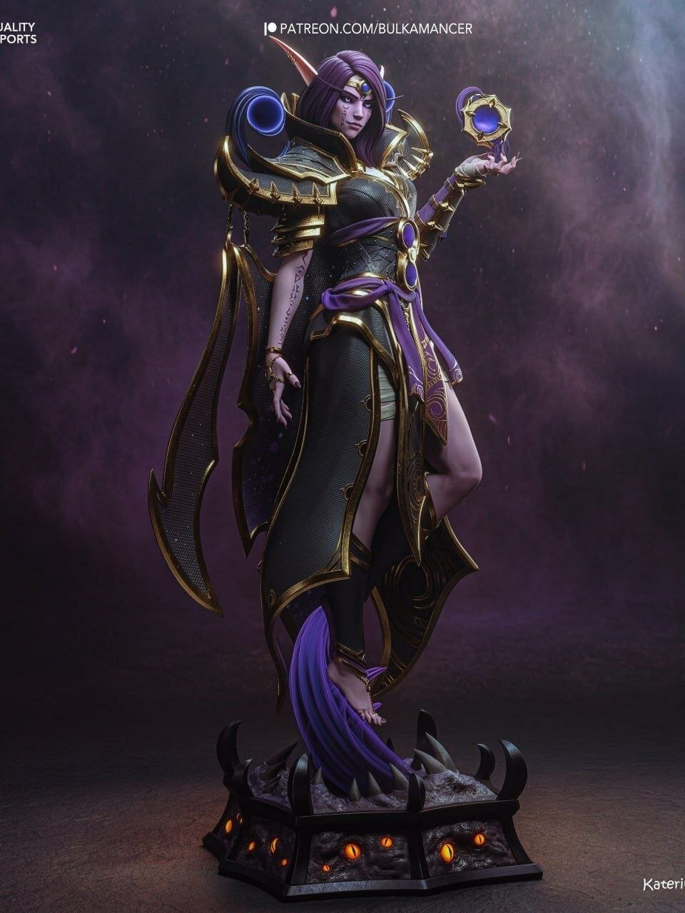 Фигурка под покраску Xal'atath (World of Warcraft) 30 см