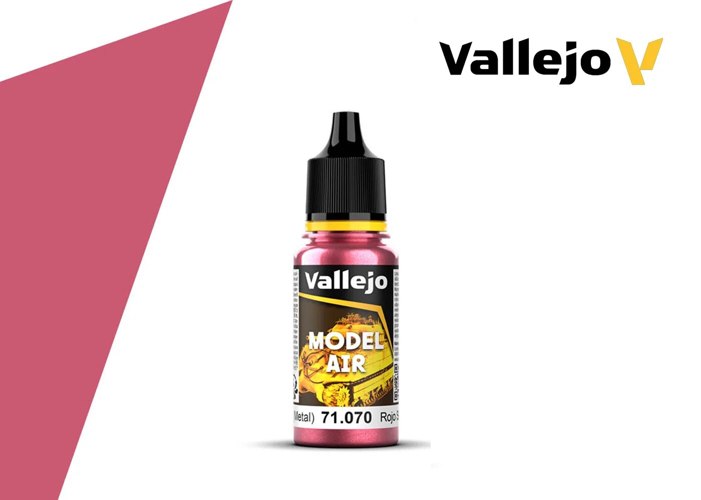 Краска Vallejo серии Model Air Signal Red (Metallic) (17мл) 71.070 акриловая