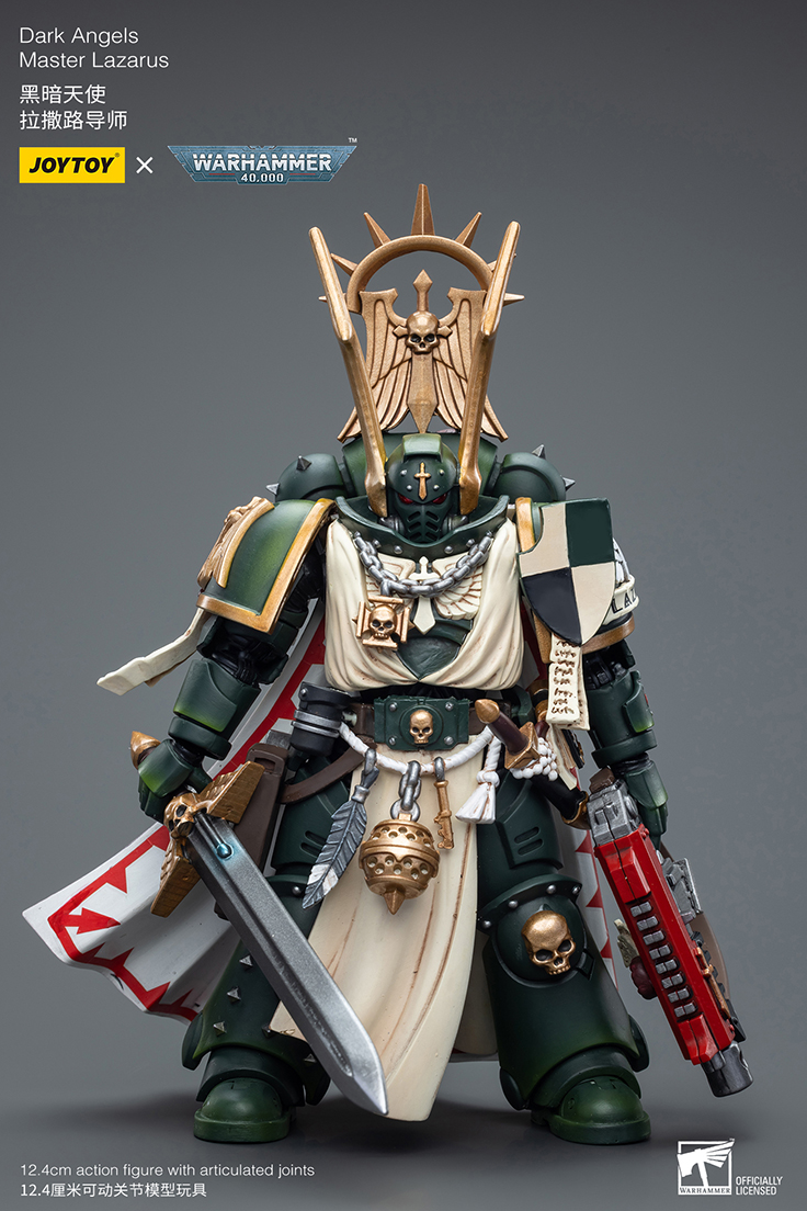 Подвижная фигурка JOYTOY Warhammer 40000 Dark Angels Master Lazarus