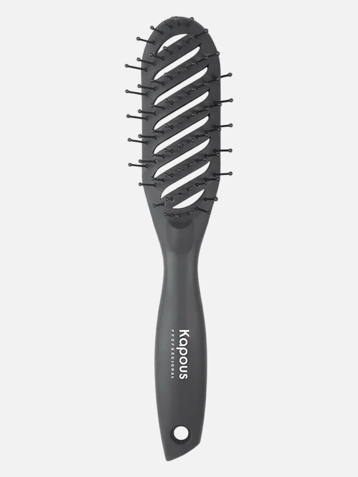 Щетка Kapous Professional Soft Touch, эргономичная, черная, пластик, 24 см , k1453