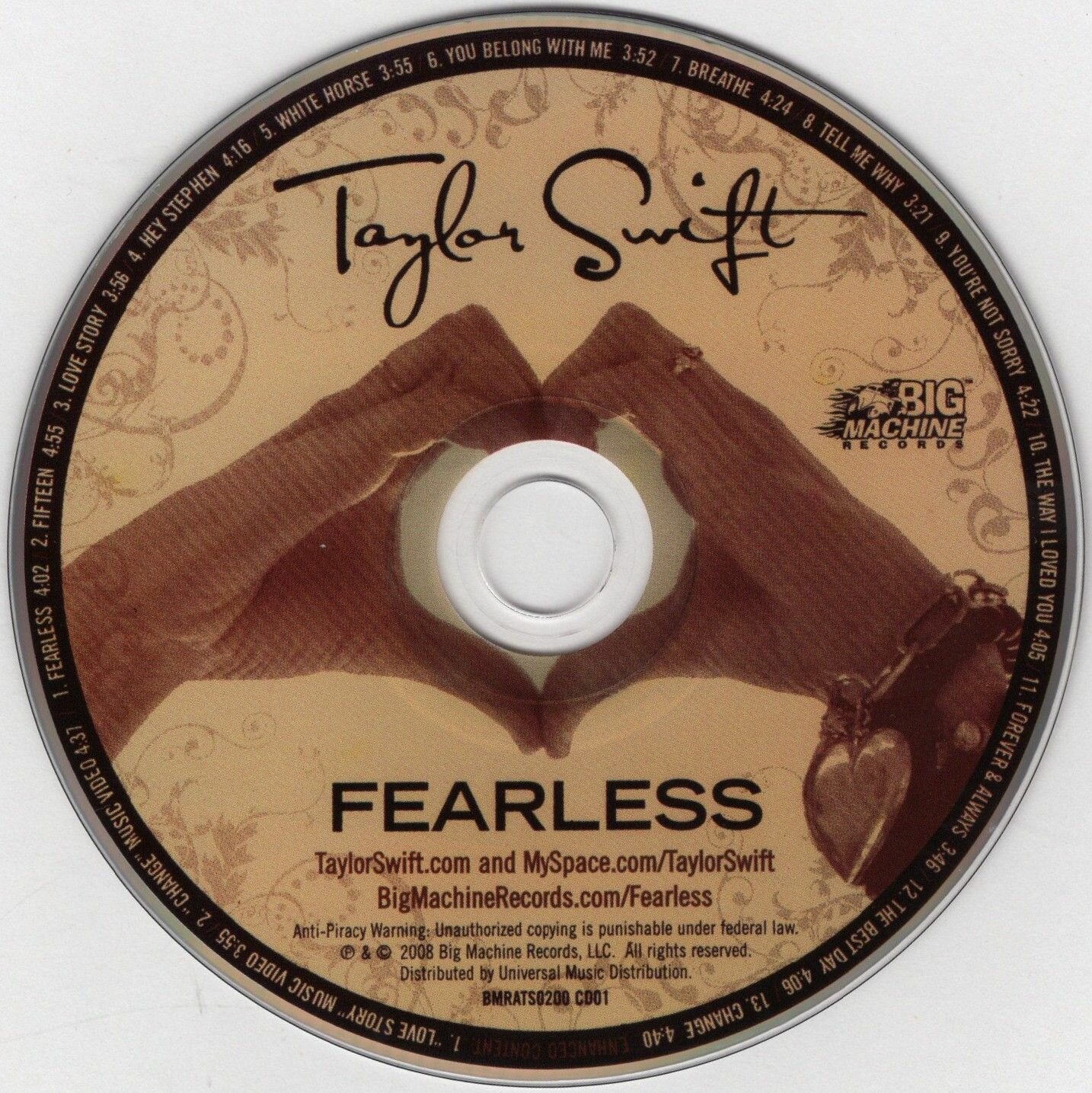Taylor Swift - Fearless, 2008, 4-page, CD-Аудио — фото 1