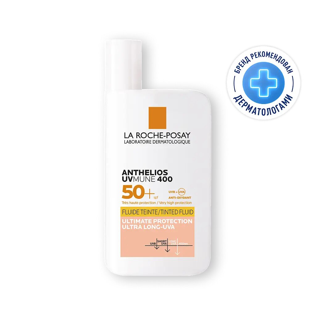 La Roche-Posay Anthelios UVMUNE 400 Флюид солнцезащитный тонирующий  для лица SPF50+/PPD42 50 мл 1 шт
