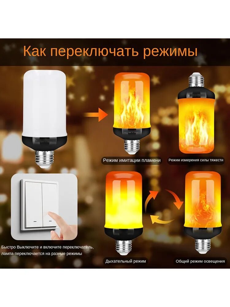 MQOUO Лампочка, 3 Вт, Люминесцентная (энергосберегающая) для декора, 2 шт.