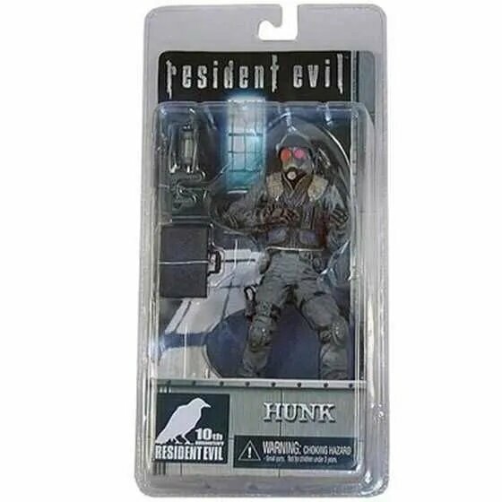 Коллекционная фигурка NECA HUNK с противогазом подвижный персонаж из Resident Evil