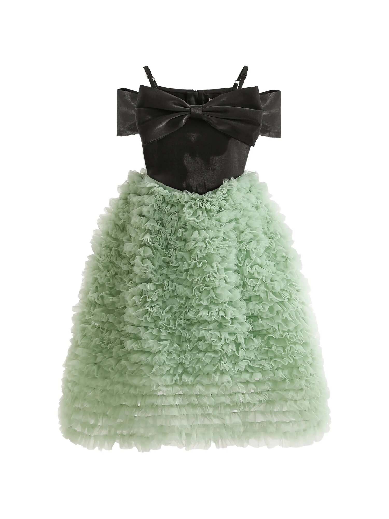 Платье Bow-detail ruffled dress