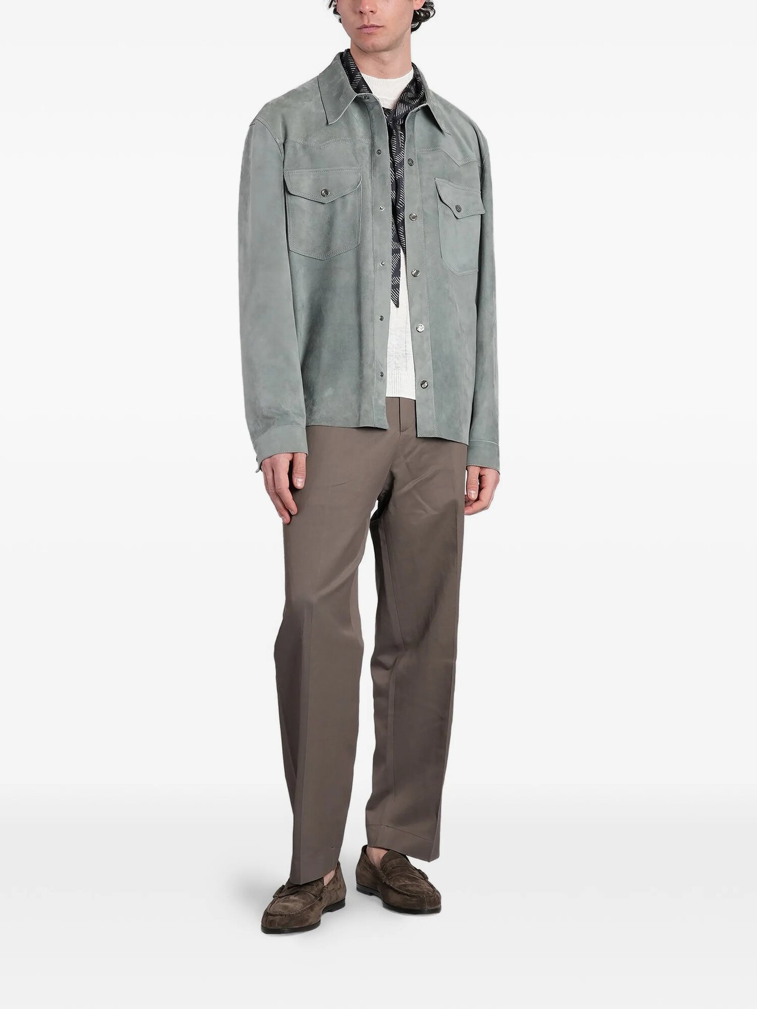 Куртка Suede western-style shirt jacket